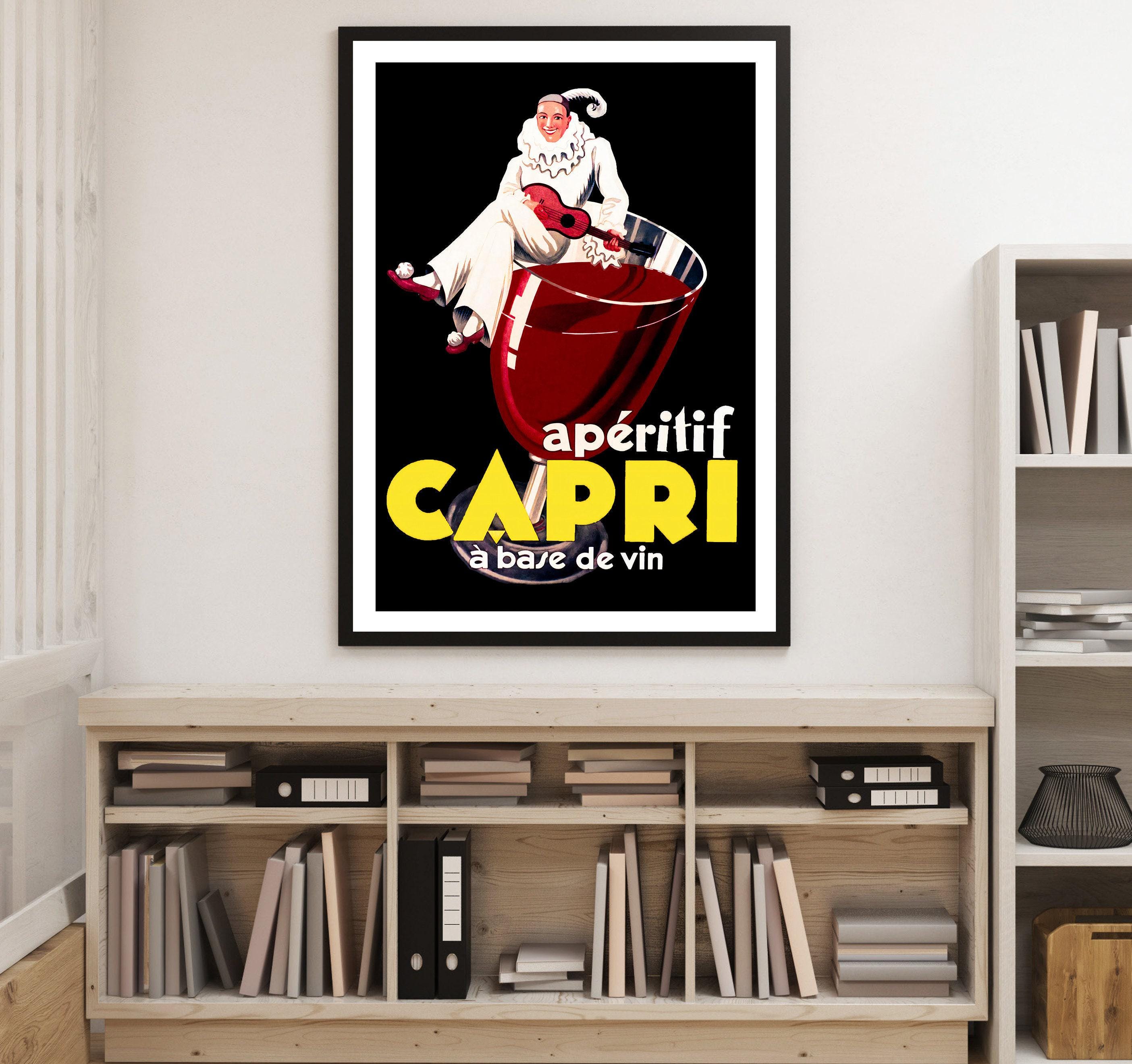 Aperitif Capri a Base De Vin Vintage Food&drink Canvas Roll Poster ...