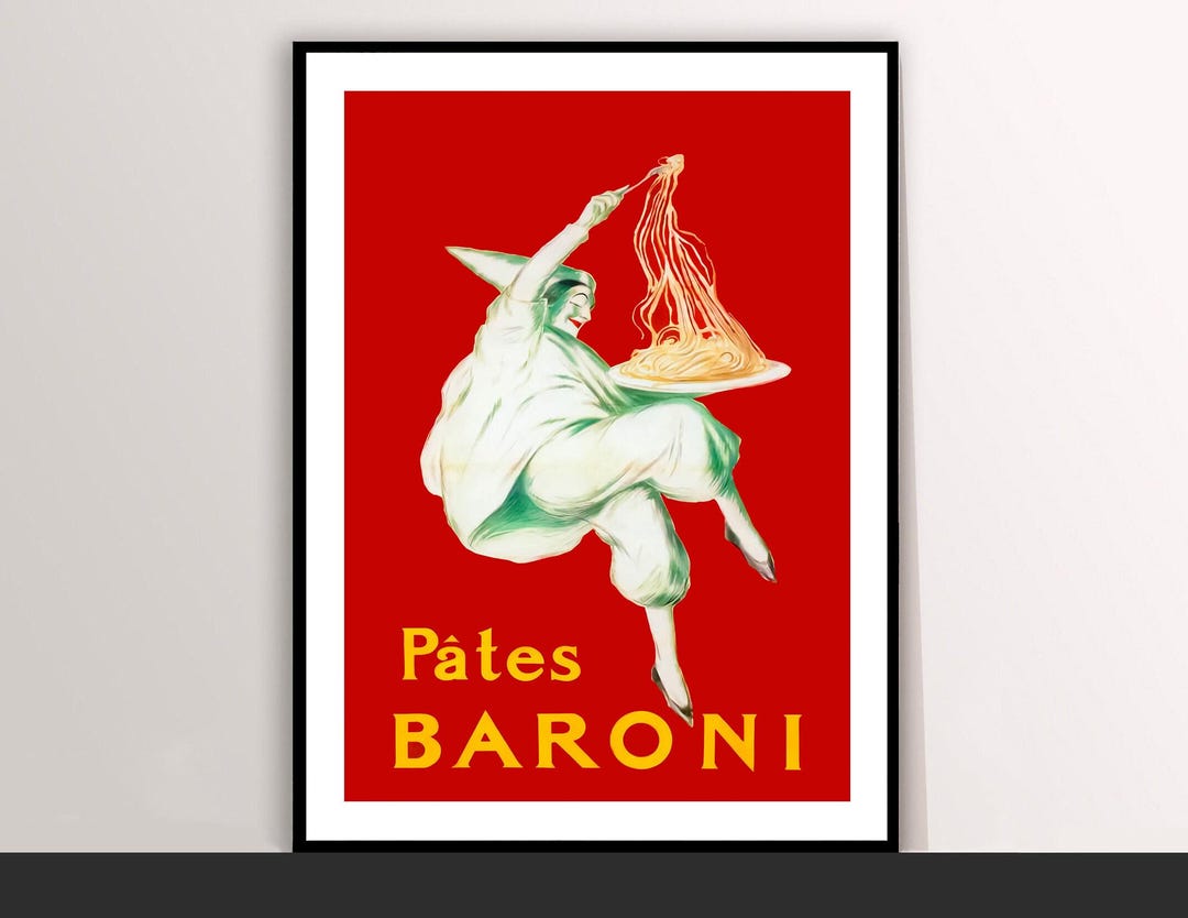 Pates Baroni Vintage Canvas Roll Poster by Leonetto Cappiello Food ...