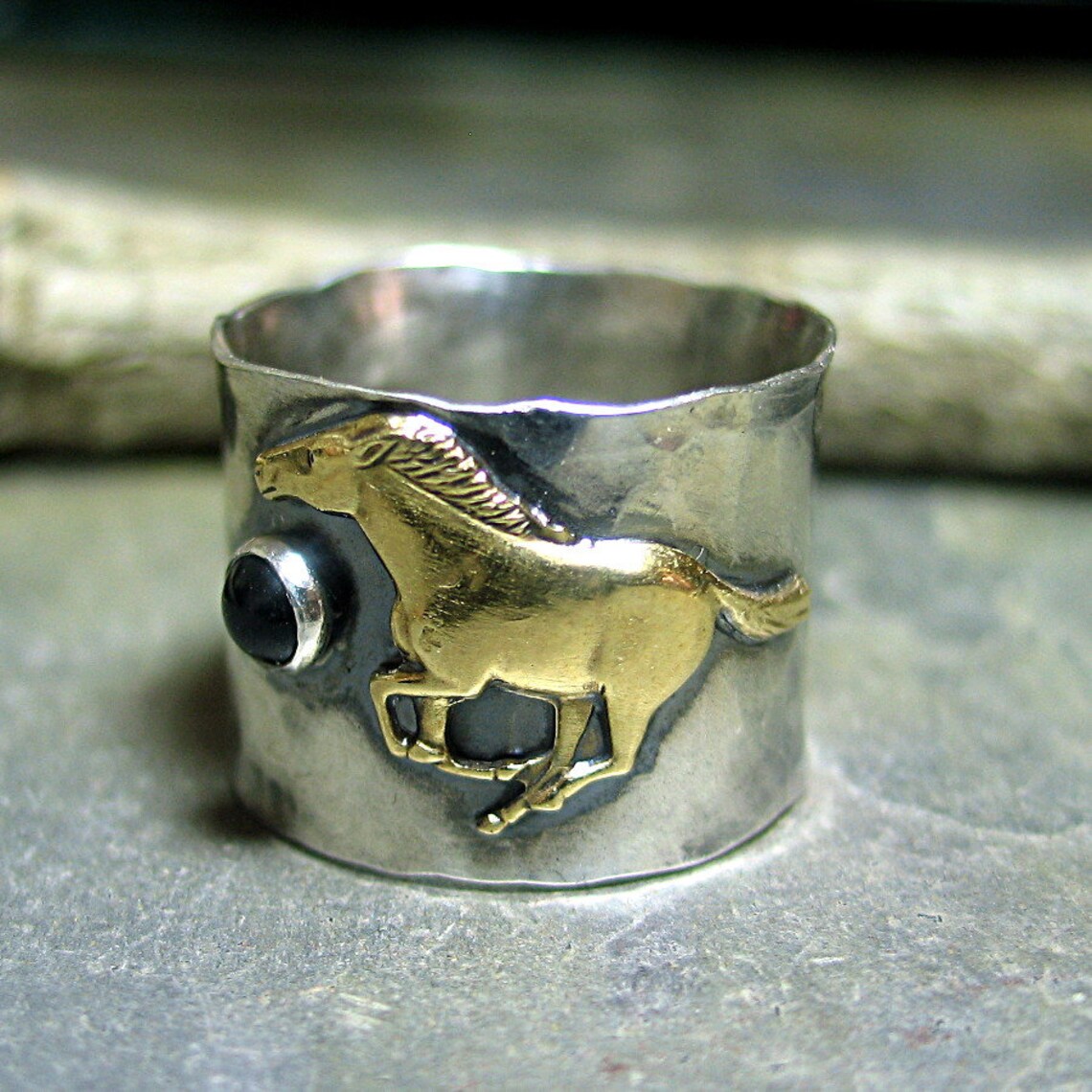 Horse Ring Men's Ring Unisex Ring Mustang Ring Cowboy - Etsy