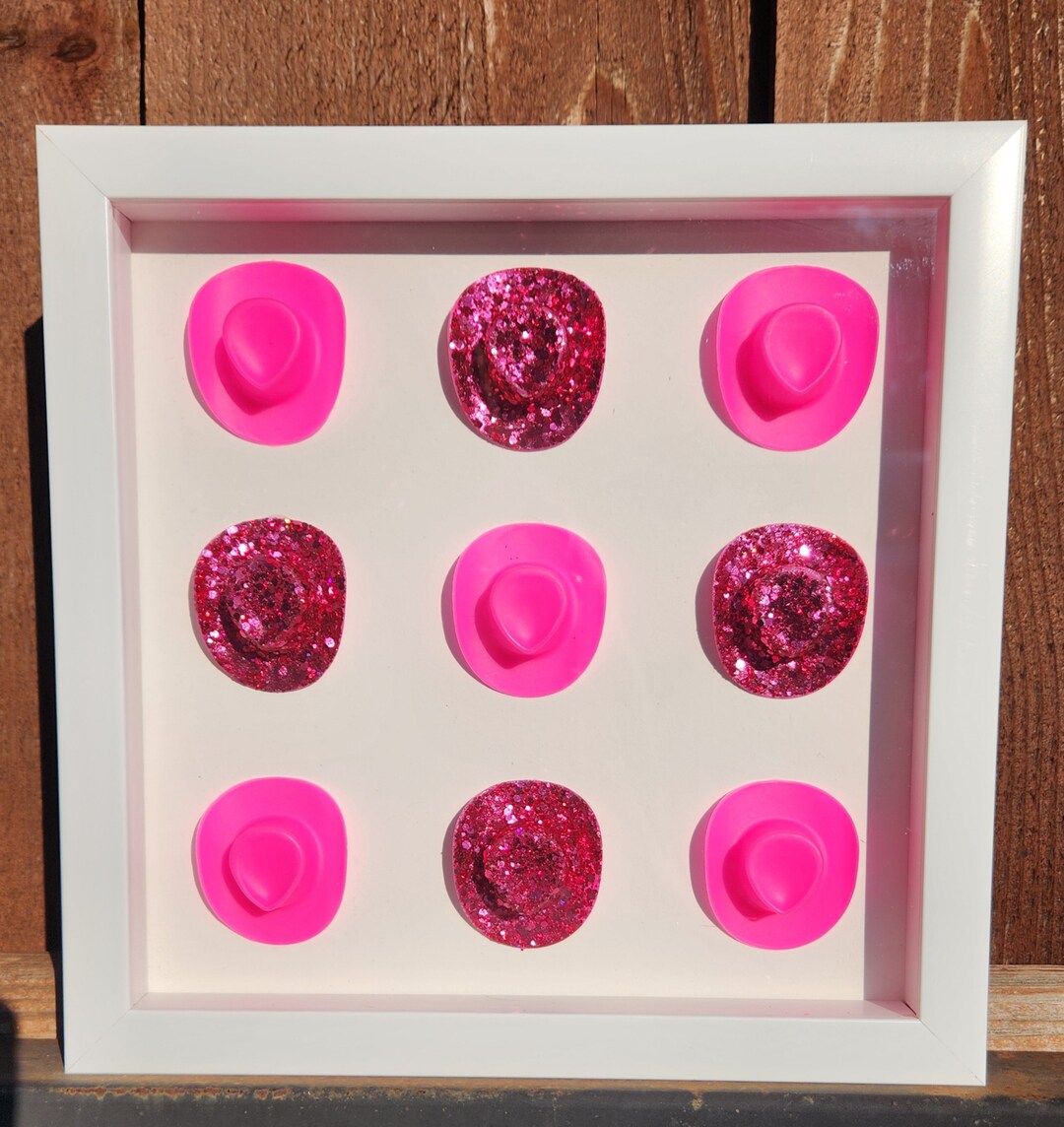 3D Pink Cowboy Hat Shadow Box - Etsy