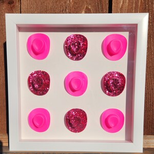 3D Pink Cowboy Hat Shadow Box - Etsy