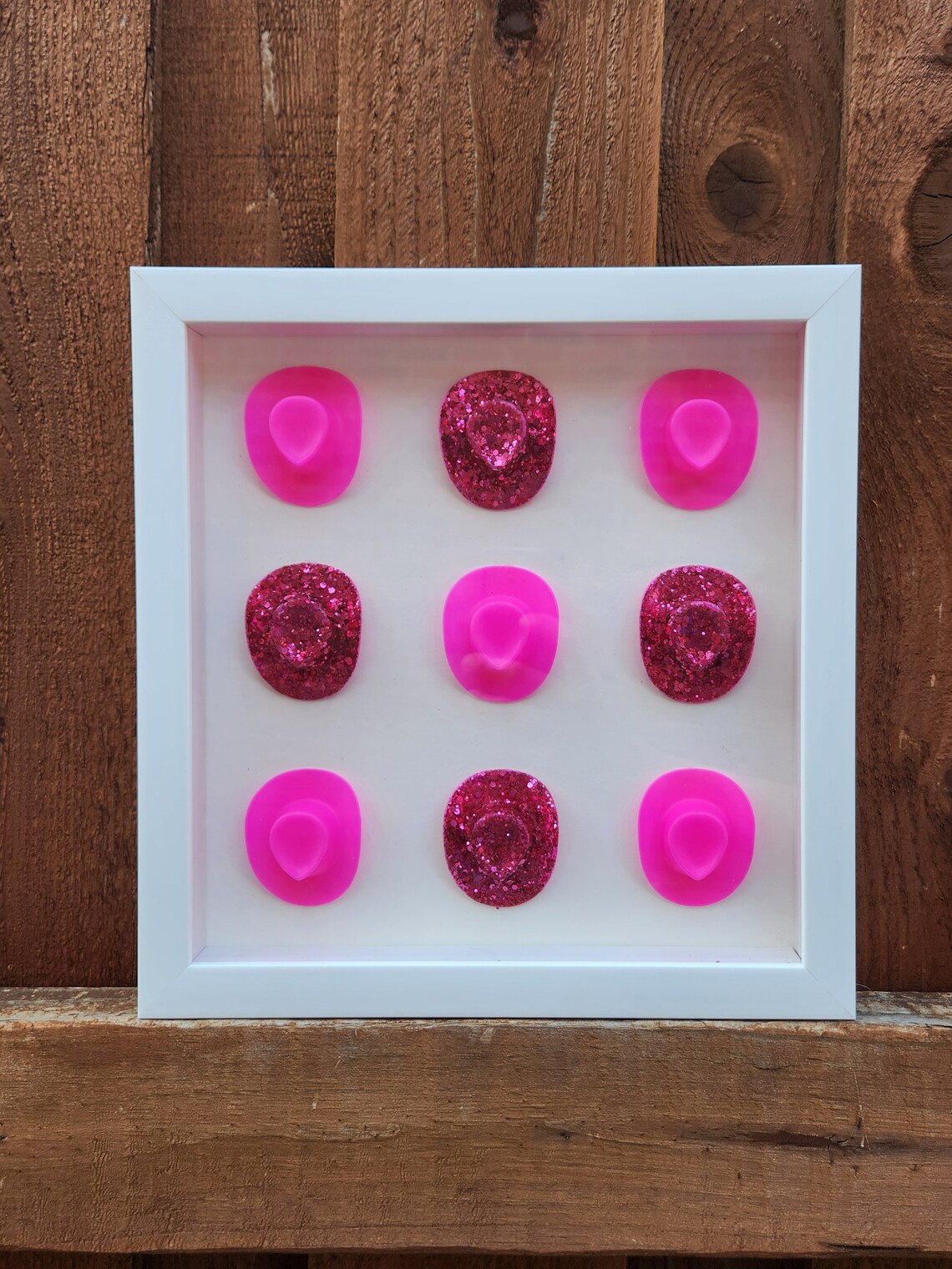 3D Pink Cowboy Hat Shadow Box - Etsy