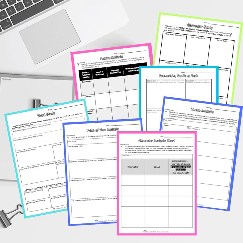 Reading Comprehension Bundle Reading Response Task Cards Worksheetsuse ...
