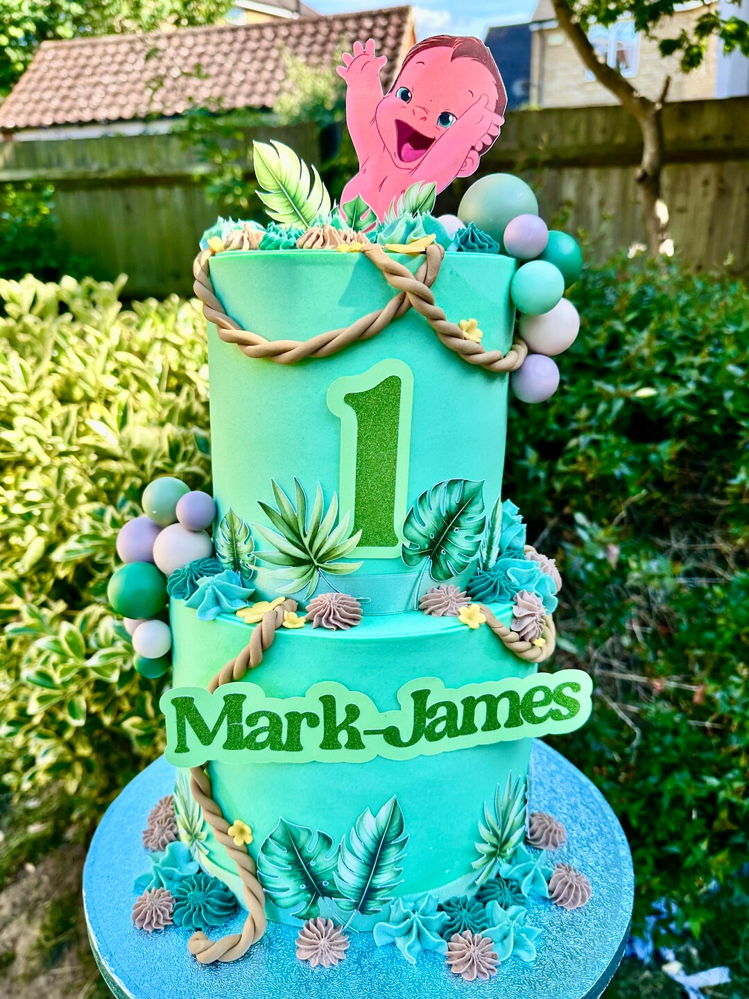 Personalised Baby Tarzan Cake Topper Set - Etsy