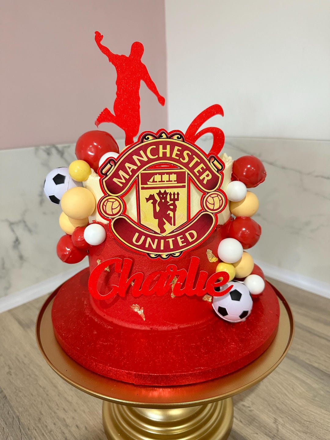 Personalised Football Cake Topper Set Any Team Available - Etsy