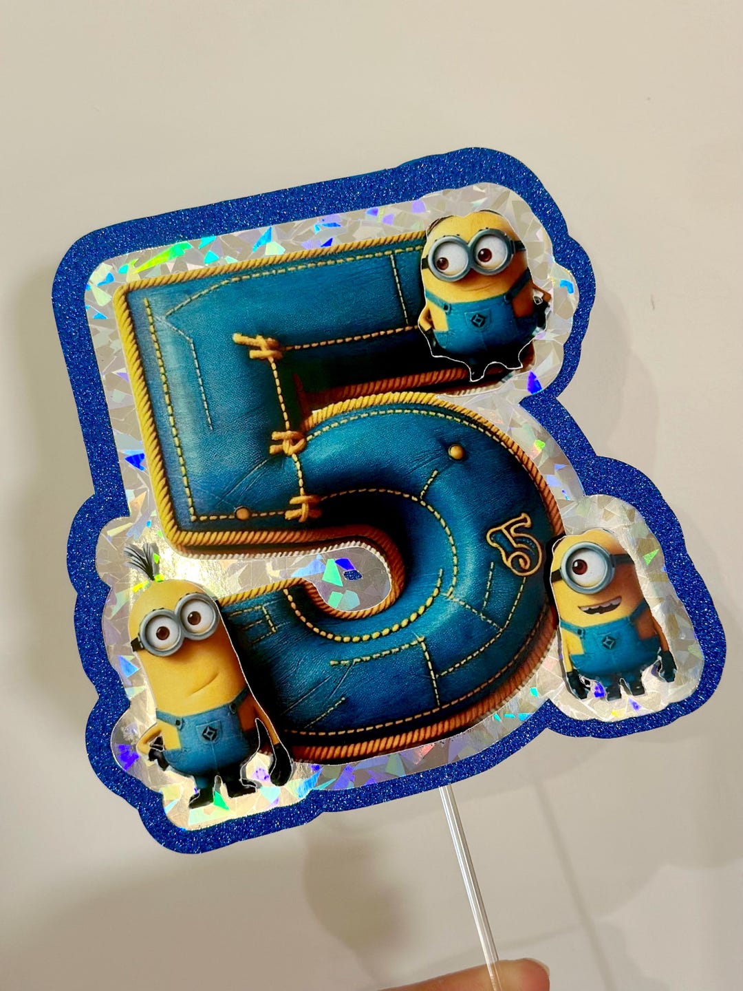 Minions Themed Number Cake Topper - Etsy