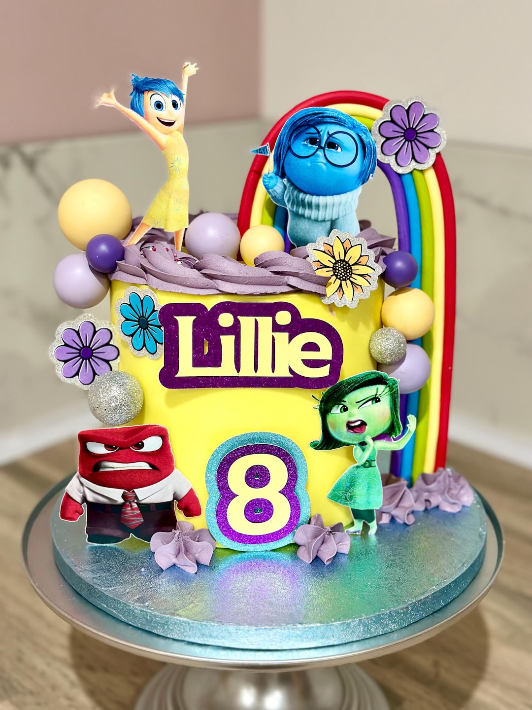 Personalised Inside Out Theme Cake Topper Set - Etsy