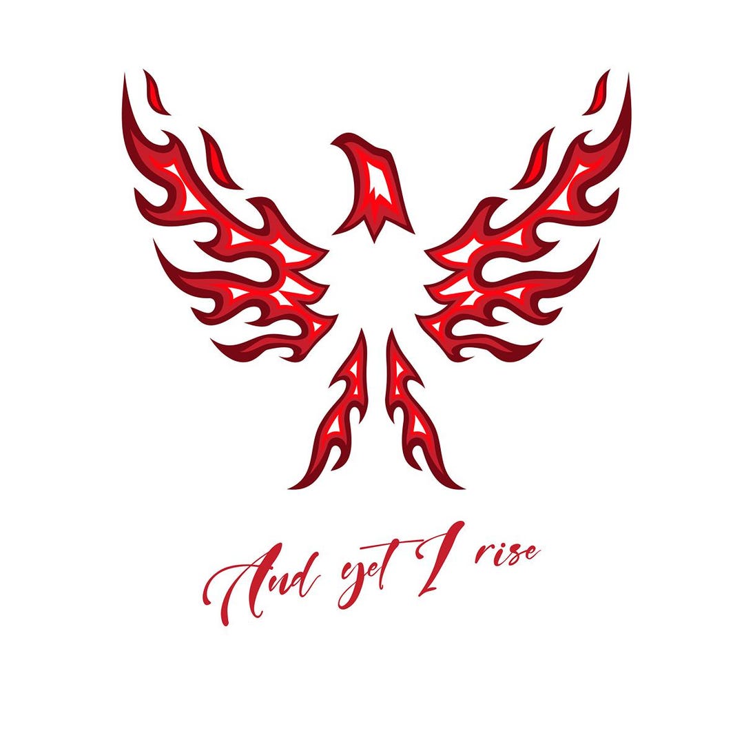 And yet I Rise Phoenix Flame Car Decal – Red Fire Vinyl Sticker - Etsy