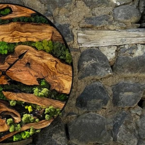 Custom Wall Decor, Natural Wall Decoration, Custom Made Moss & Wood ...