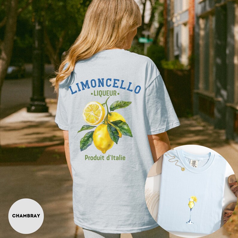 Limoncello Shirt Comfort Colors® La Dolce Vita Shirt Vintage Oversized Graphic Tee Trendy Italy ...
