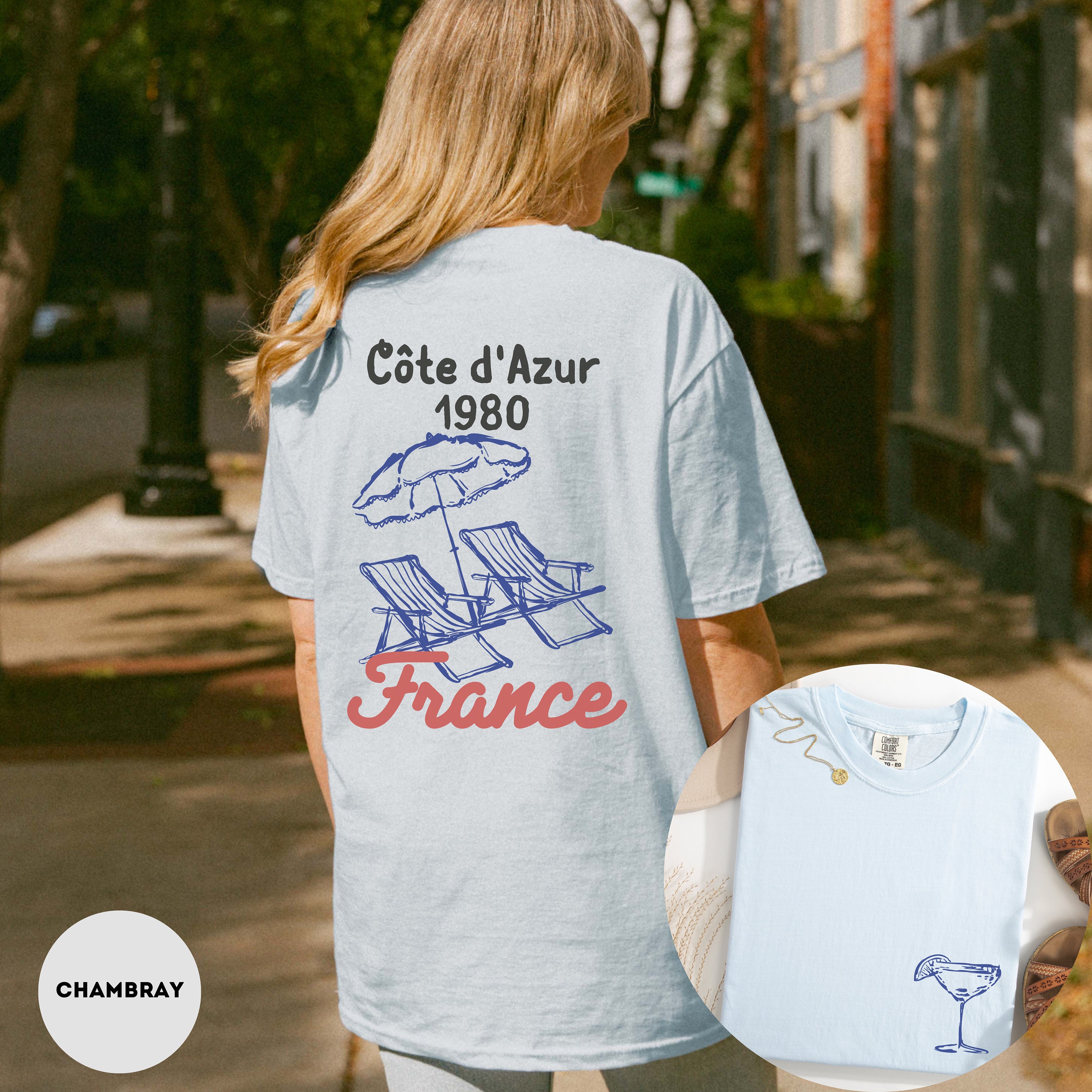 France Shirt Comfort Colors® French Riviera Shirt Vintage Parisian ...
