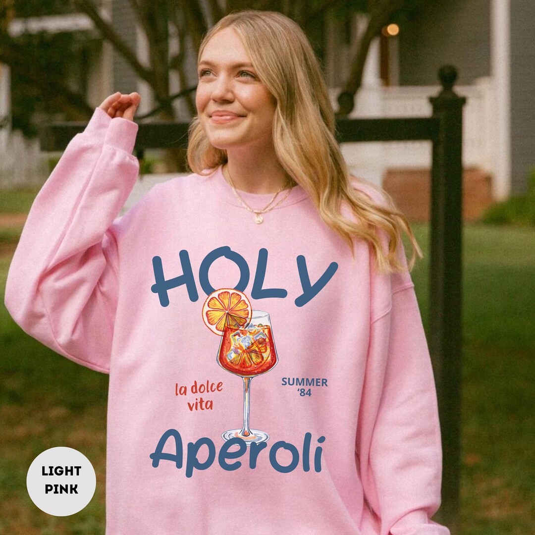 Aperol Sweatshirt Aperol Spritz Vintage Oversized Graphic Crewneck ...
