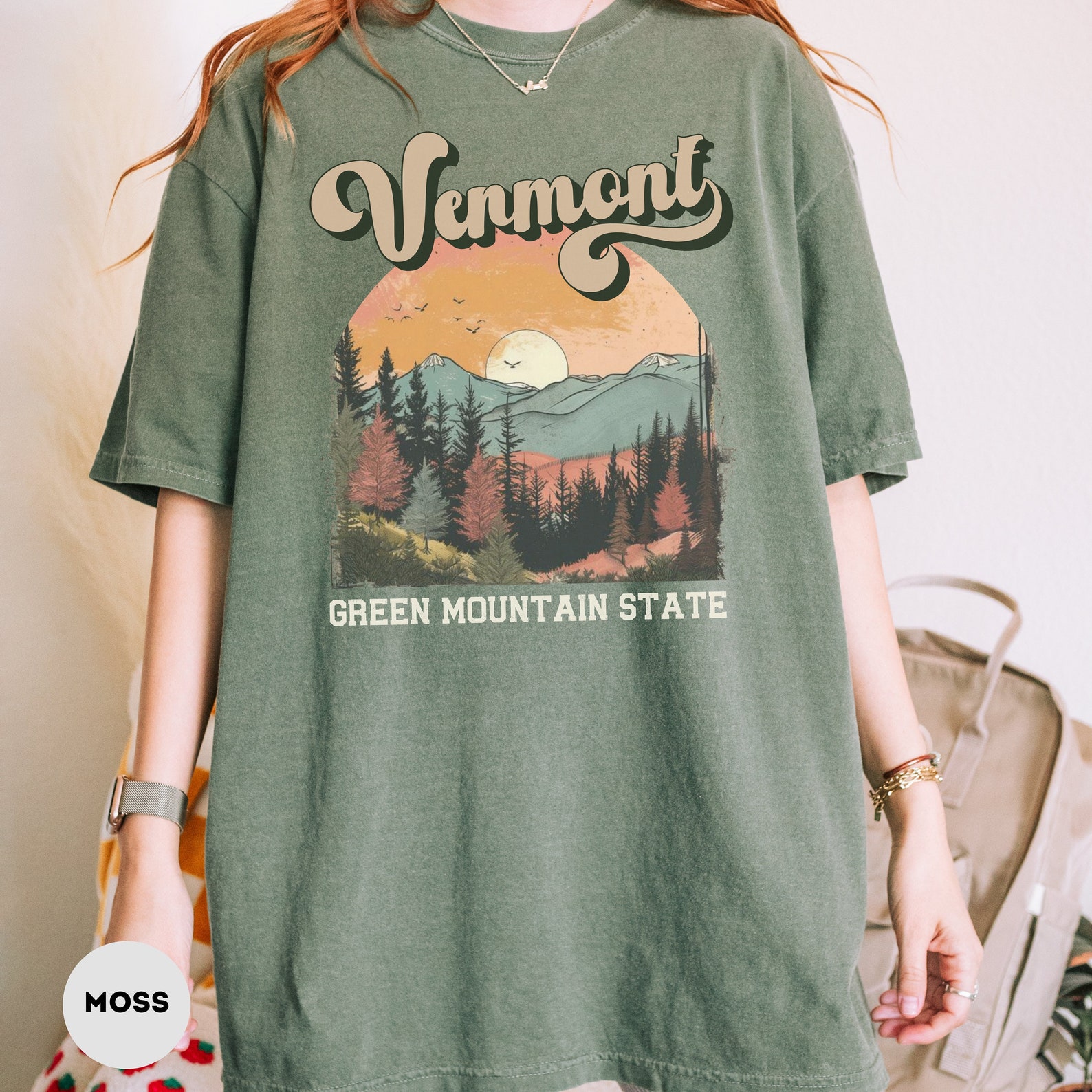 Vermont Shirt Vintage Vermont Vacation Shirt Comfort Colors® Vermont ...