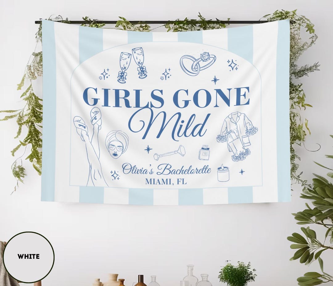 Girls Gone Mild Bachelorette Banner for Bach Party Welcome Sign Bach ...