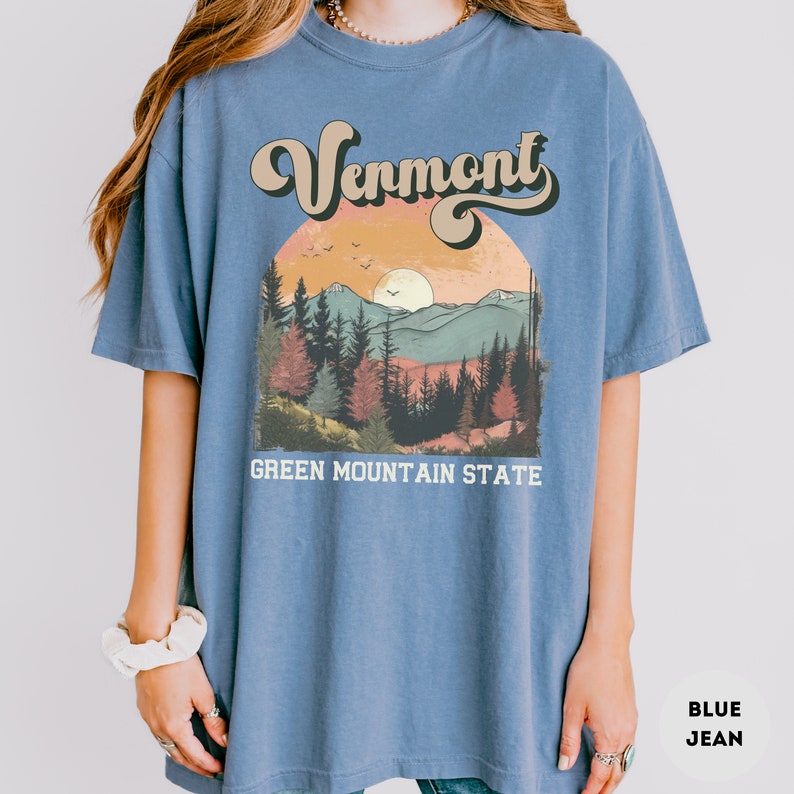 Vermont Shirt Vintage Vermont Vacation Shirt Comfort Colors® Vermont ...