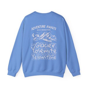 US National Parks Sweatshirt 63 National Parks Crewneck Vintage Granola ...