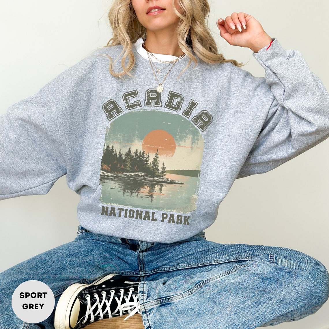 Acadia National Park Sweatshirt for Acadia Vacation Sweater Maine ...