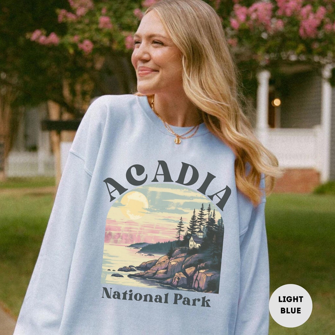 Acadia National Park Sweatshirt for Acadia Vacation Sweater Maine ...