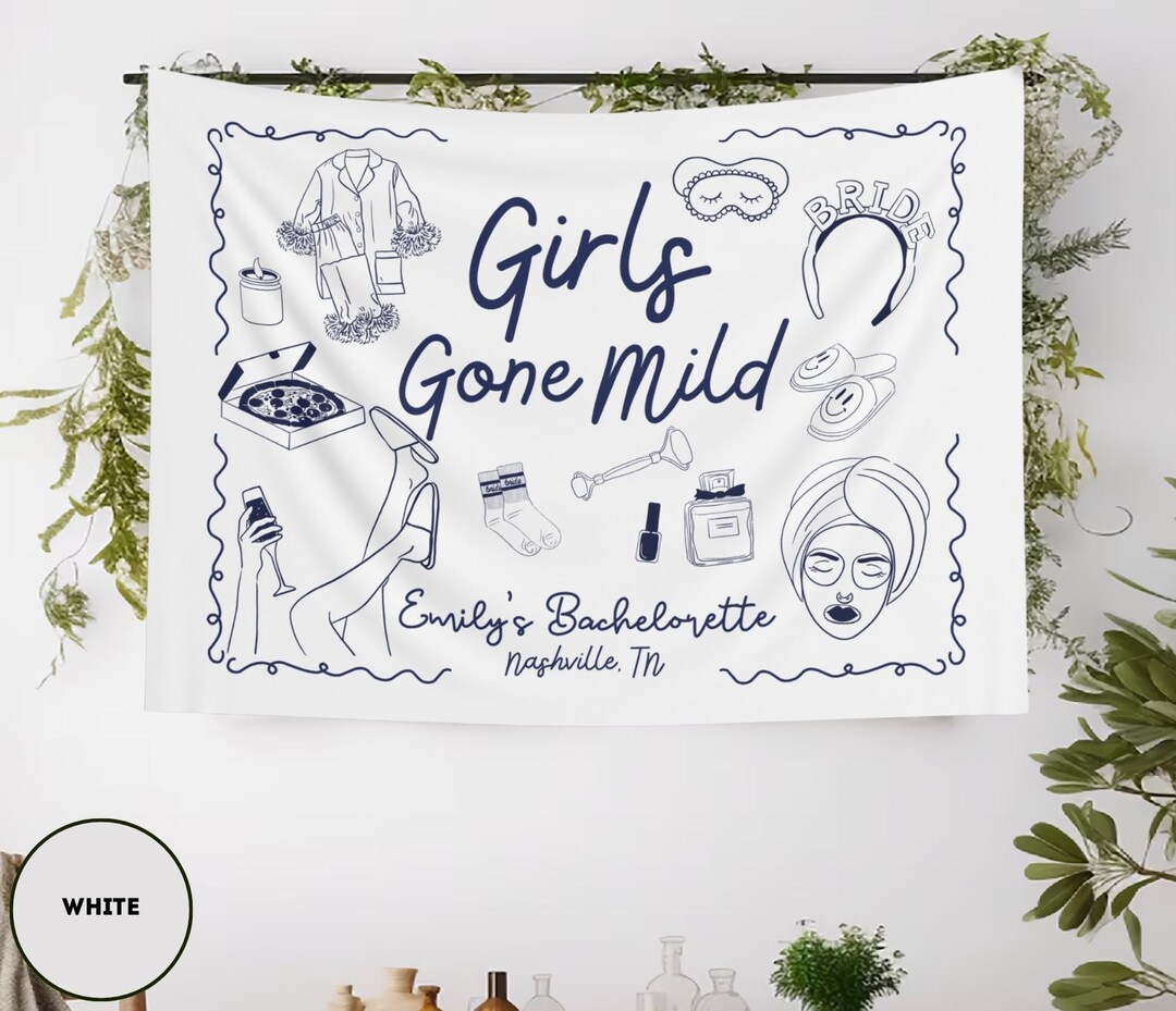Girls Gone Mild Bachelorette Banner for Bach Party Welcome Sign Bach ...