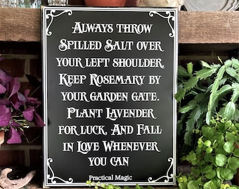 Practical Magic Quote Sign - Etsy