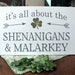 Shamrock LOVE Shelf Sitter Blocks Sign Irish St. Patrick's Day Decor ...