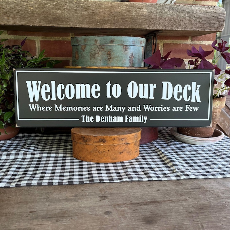 Deck Sign - Etsy