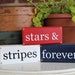 Stars and Stripes Forever Mini Shelf Sitter Blocks, 4th of July Wood ...