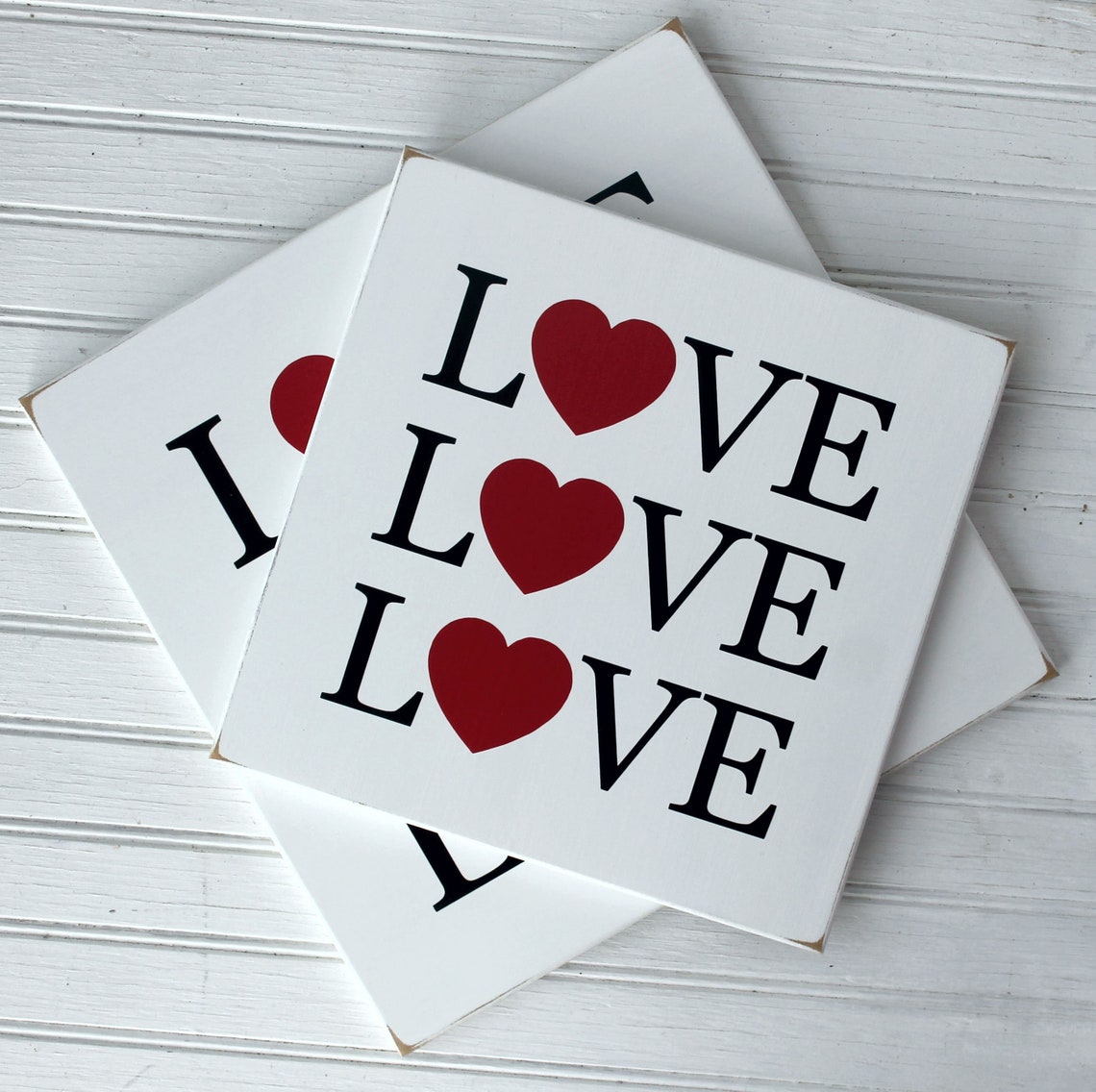 Love Sign / Valentine / Valentine's Day Decor / Red Hearts / Valentine ...