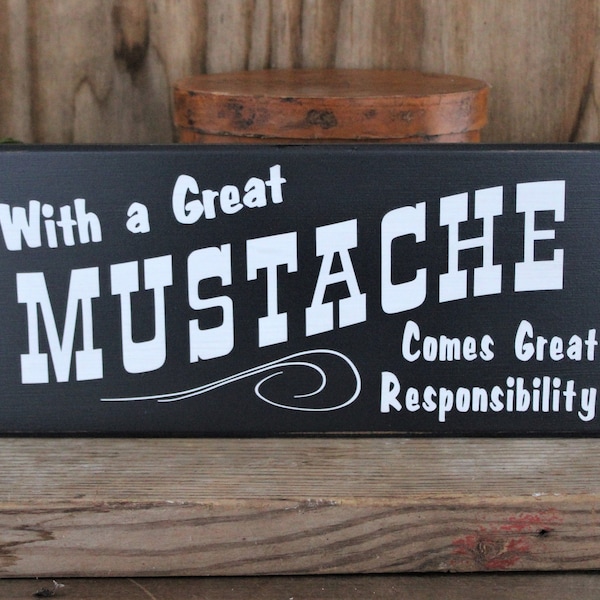Mustache Sign - Etsy