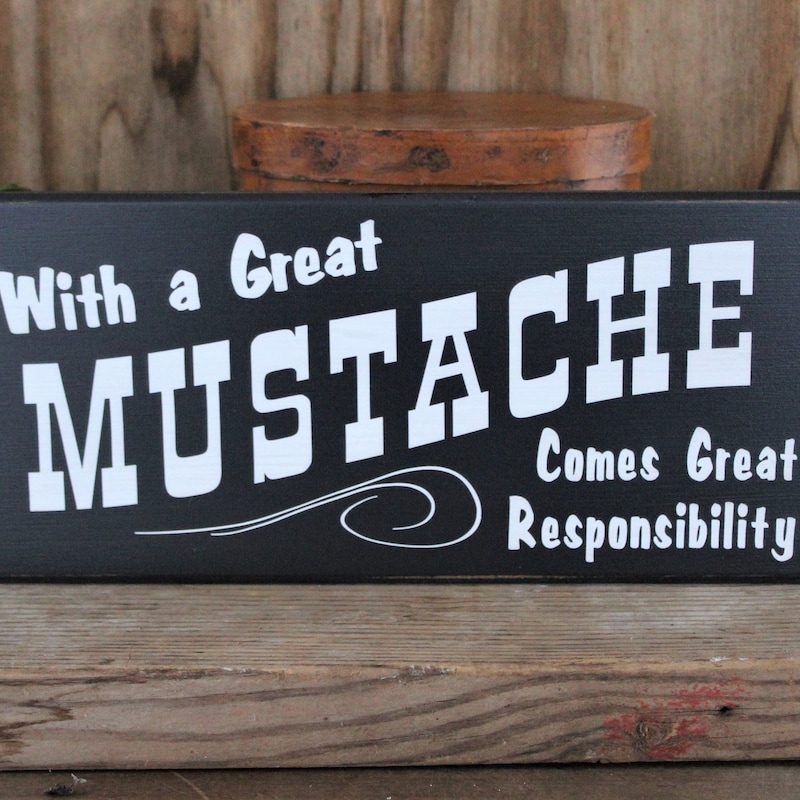 Mustache Sign - Etsy