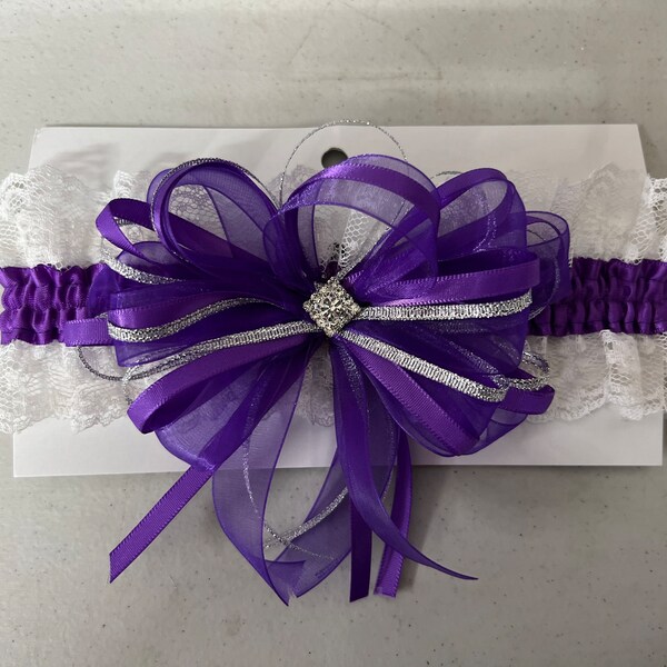 Purple Prom Garter - Etsy
