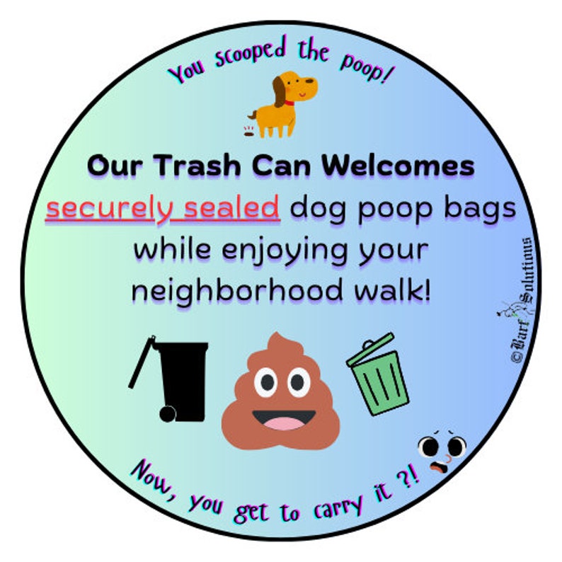 Your Dog Poop is Welcome Sticker/decal - Etsy