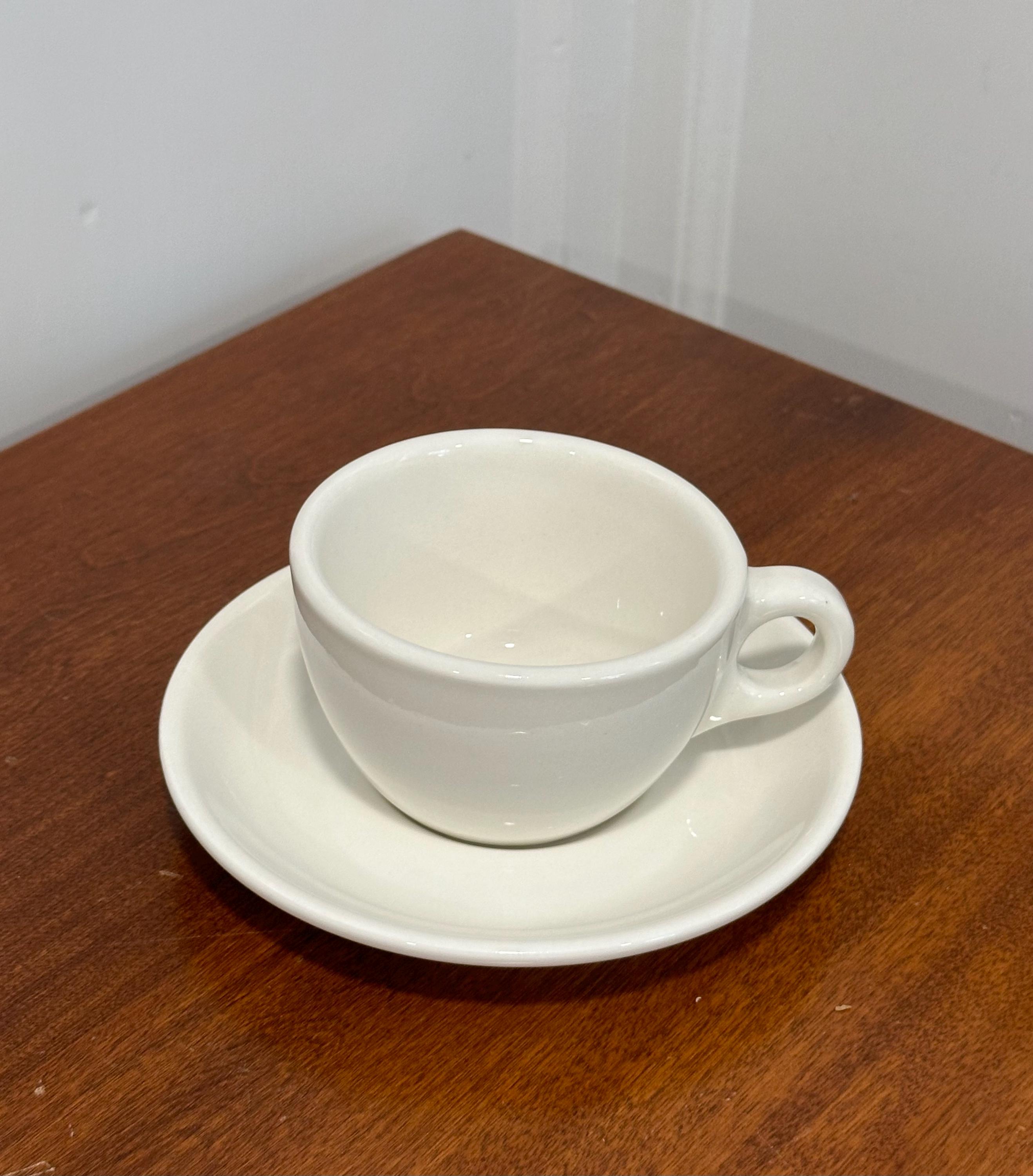 Vintage Buffalo China Restaurantware White Coffee Cup With Saucer - Etsy
