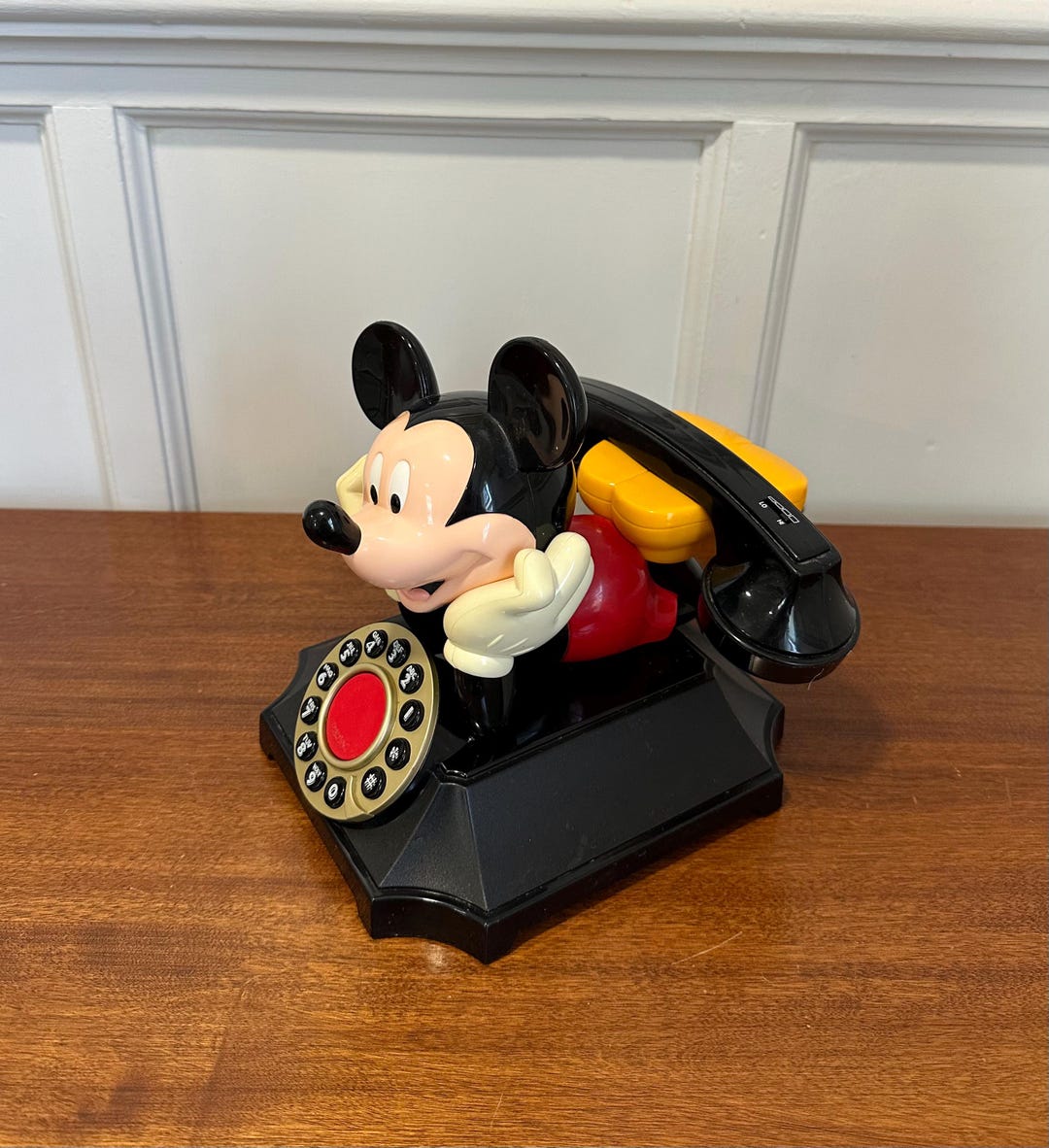 Vintage Mickey Mouse Push Button Desk Phone - Etsy