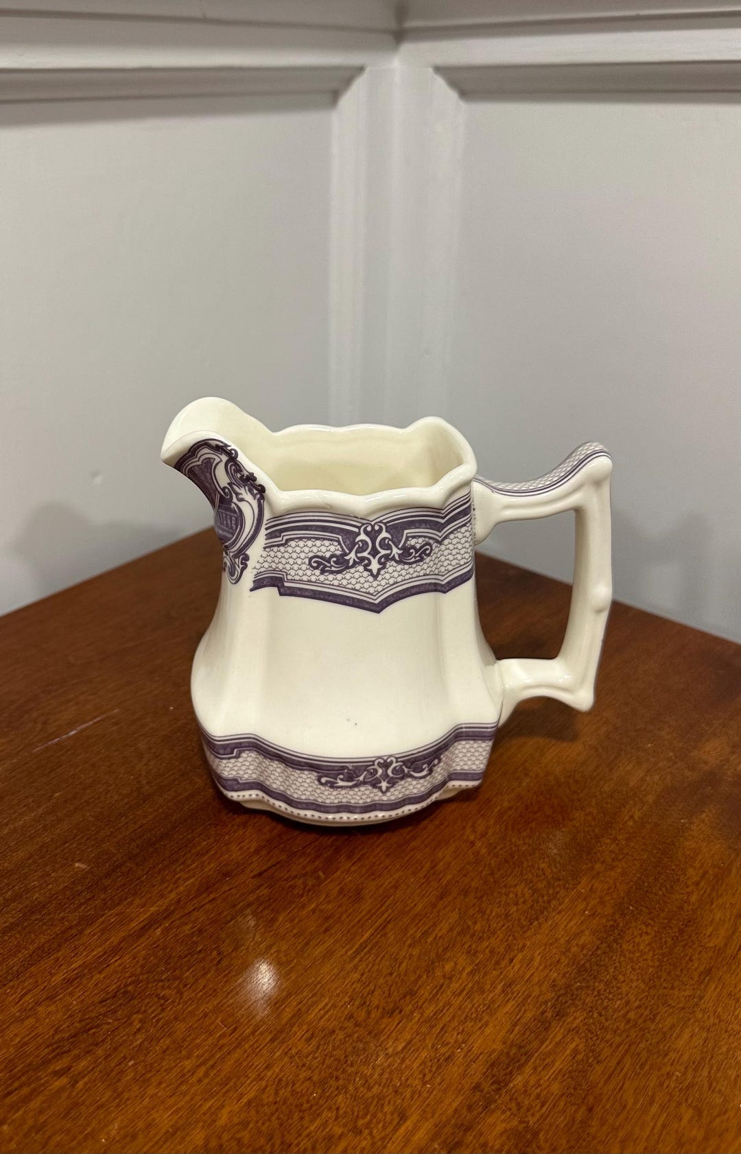 Vintage Violet Transferware by Two's Company Purple Creamer/small ...