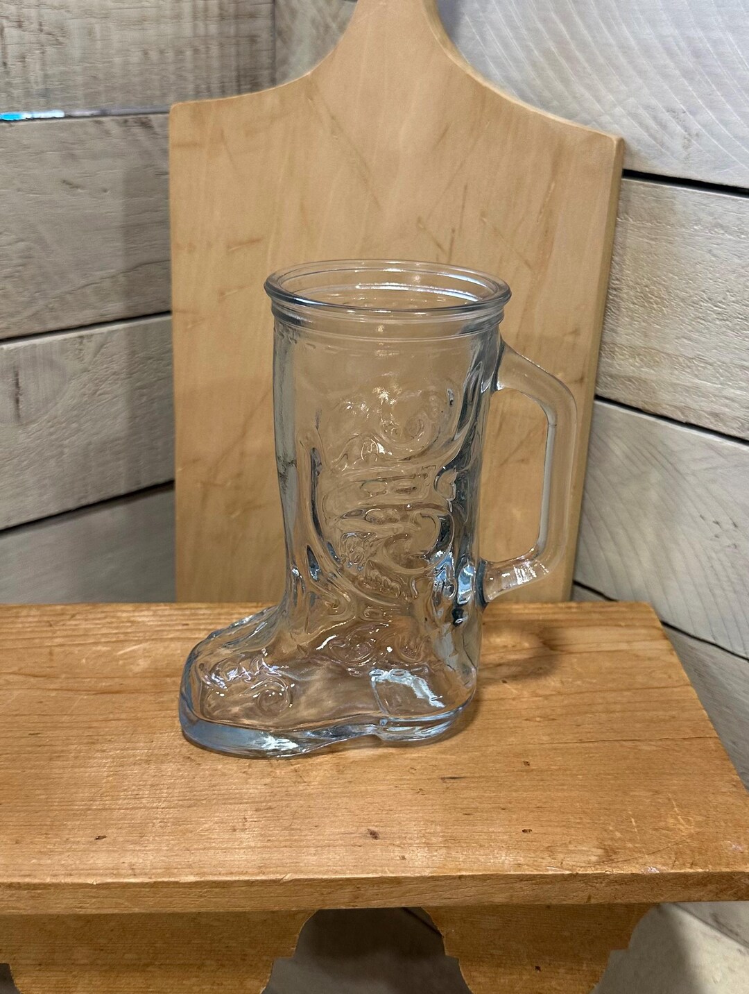 Vintage Libby Clear Glass Cowboy Boot Beer Mug - Etsy