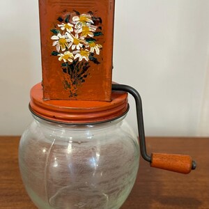 Vintage Hazel Atlas Nut Grinder From the 1940's With Hand Painted ...