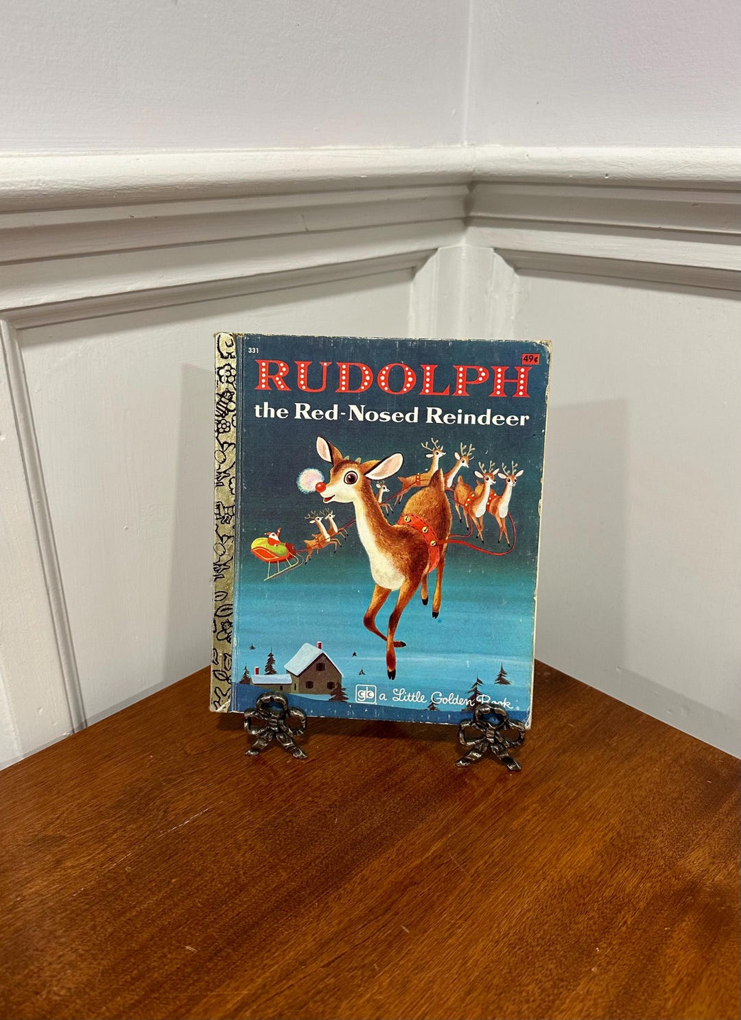 Vintage Rudolph the Red-nosed Reindeer Little Golden Book, Pictures by ...