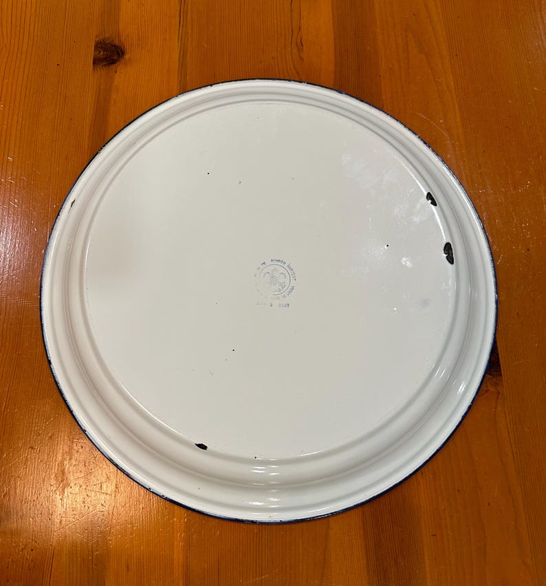 Vintage Enamelware Tray With Flowers - Etsy
