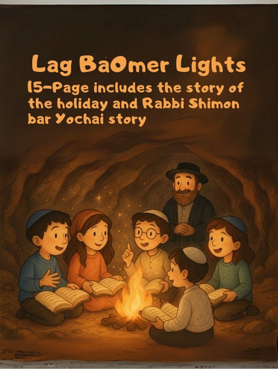 Lag Baomer Kids Book – Printable Jewish Holiday Story | Interactive ...