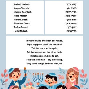 Passover Haggadah for Kids (english With Hebrew) | Printable Pesach ...