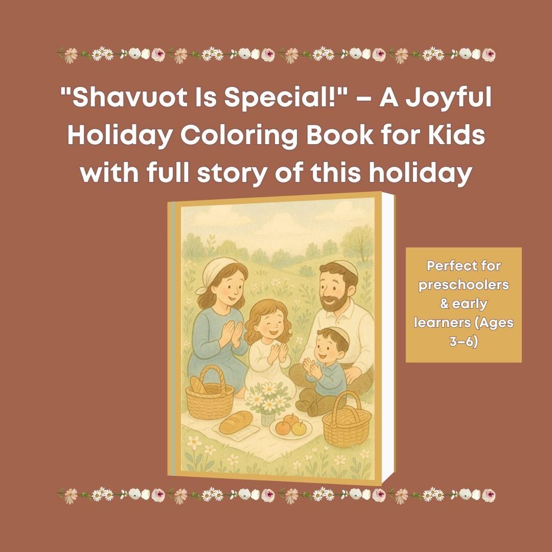 Celebrate Shavuot With Your Kids! Fun Jewish Holiday Activity Book ...