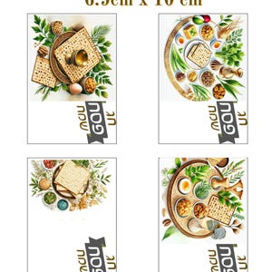 Celebrate Passover (pesach) With 8 Printable Gift Tags | Instant ...
