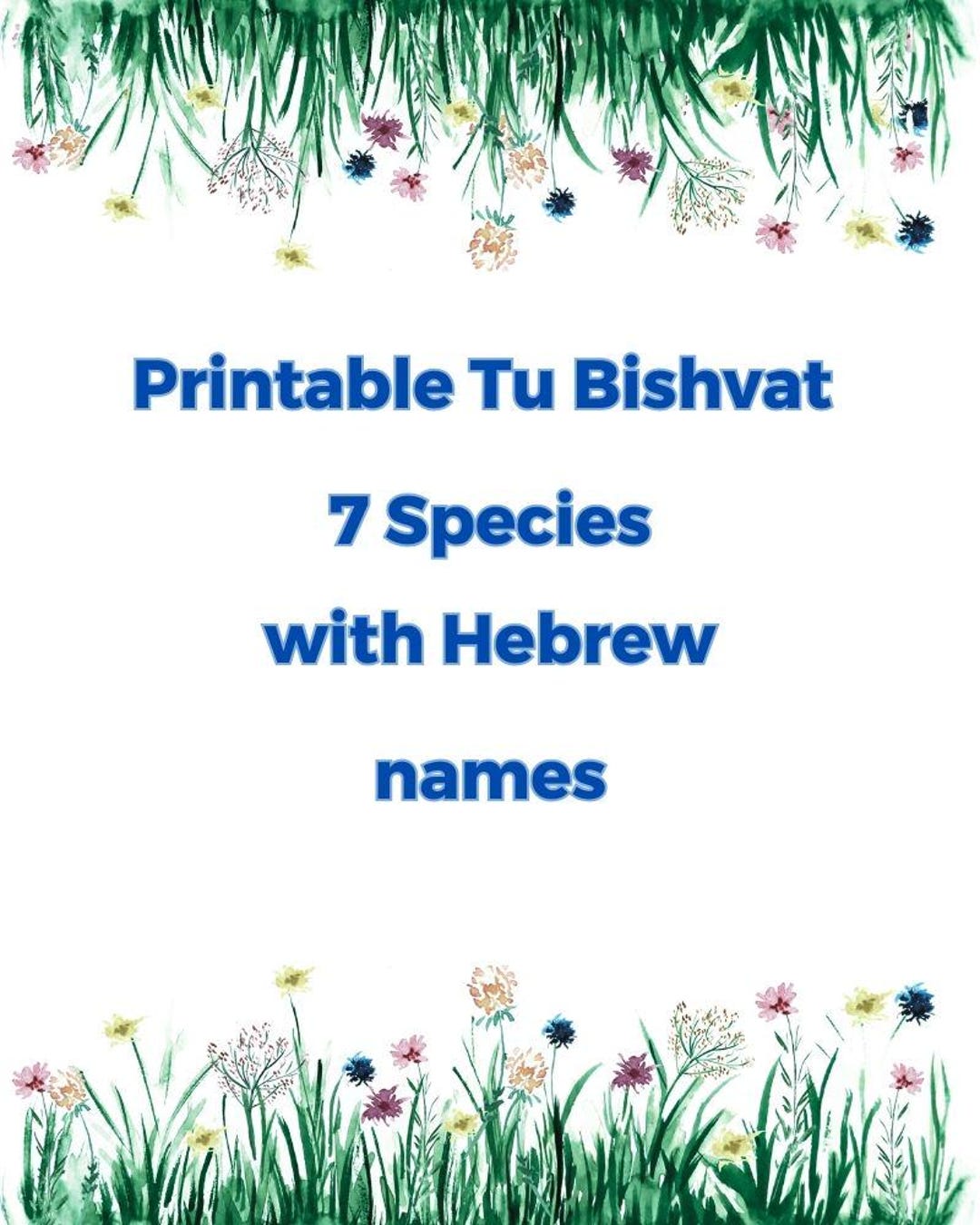 Tu Bishvat Digital Learning Pack With 3 Colorful Stickers SVG Files 7 ...