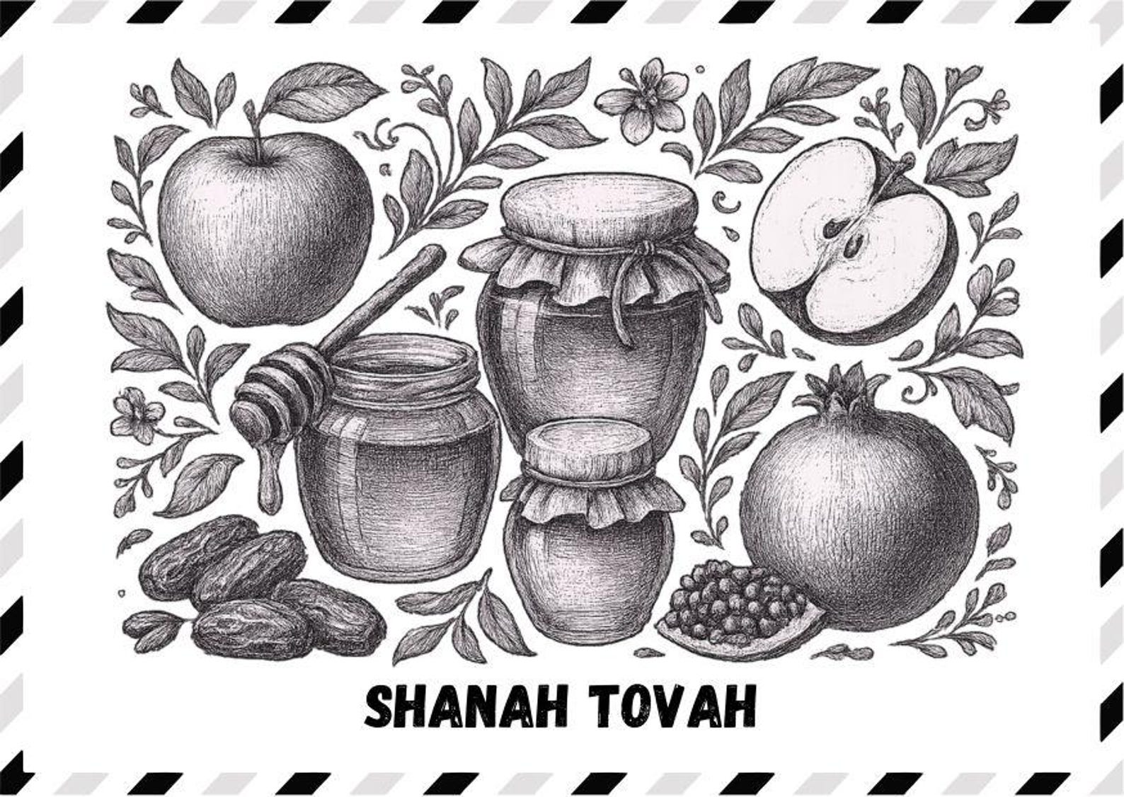 2026 Jewish Holiday Calendar & House Blessing Art (digital Download, A4 ...