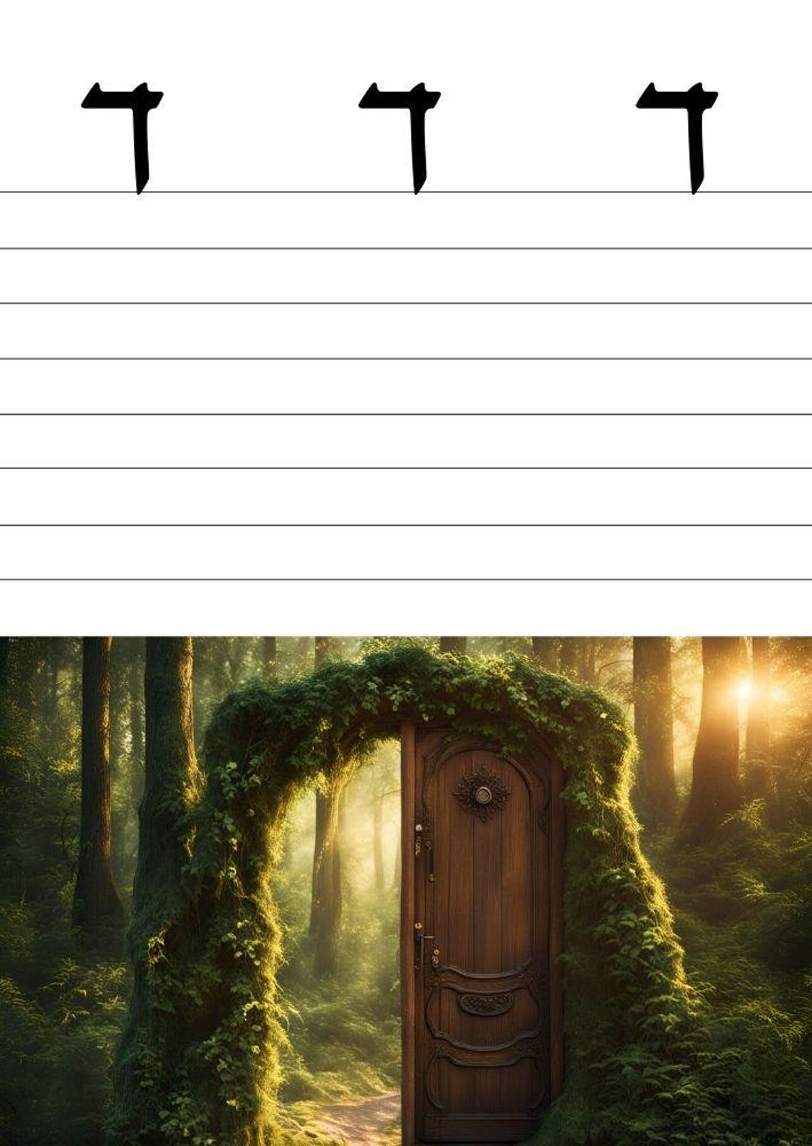 Narnia Hebrew Alphabet Cards: Aleph-bet Learning Sheets (PDF Download ...