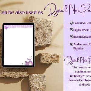 Printable Cute Purple Stationery With Envelop A4 and US Letter 8.5 X11 ...