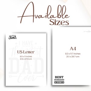 Fathers Day Gift Printable Stationery With Envelope| Gift for Him | A4 ...