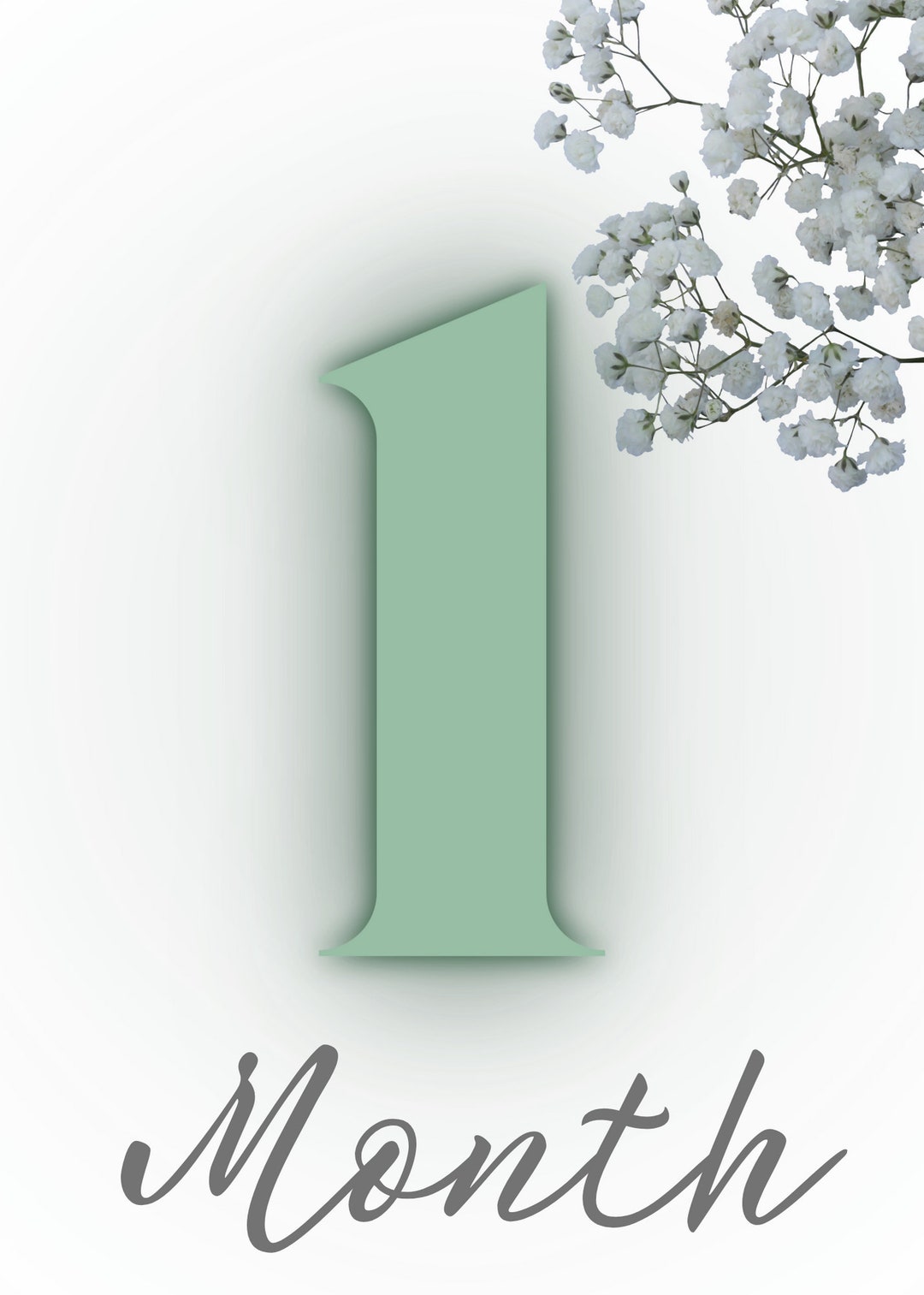 DIGITAL DOWNLOAD • Monthly Milestone Cards for Babies • 5x7 Month Cards ...