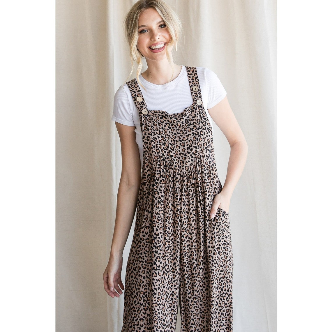 Safari Party Oversized Jumpsuit Overalls in Taupe - Etsy